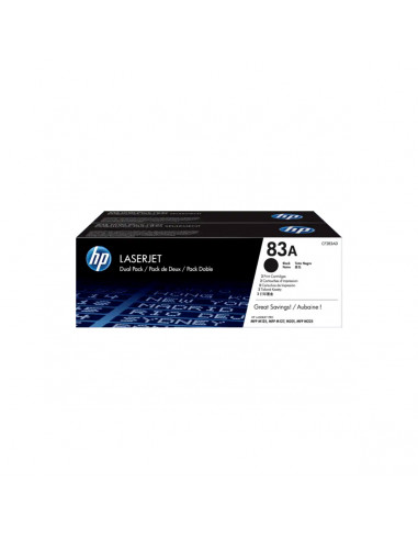 Cartucho toner HP 83A Negro Dual Pack
